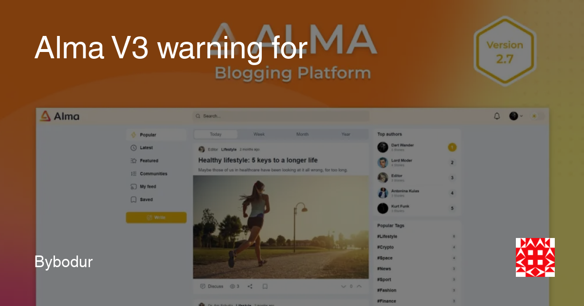 Alma V3 warning for | LibArea